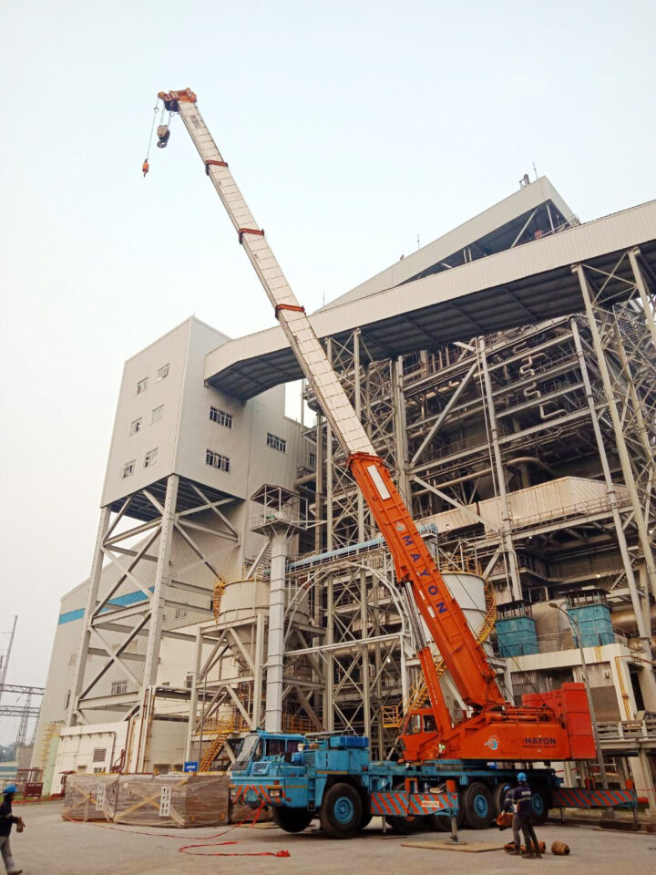 200tons All Terrain Crane For Rent At Coal-Fired Power Plant In Calaca ...