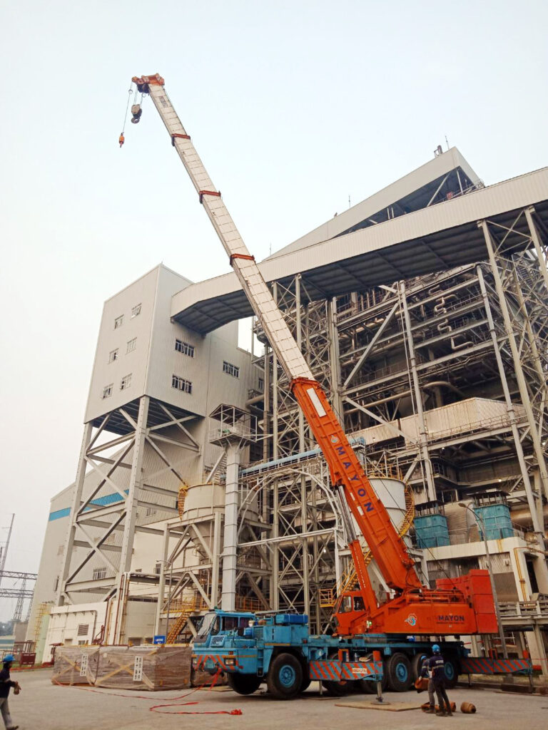 200tons All Terrain Crane For Rent At Coal-Fired Power Plant In Calaca ...