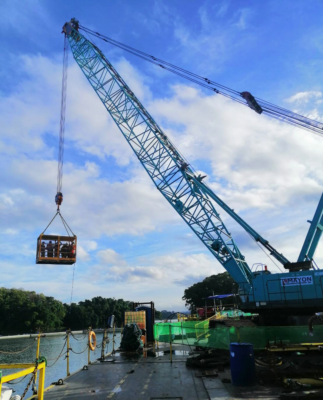 Extraction of Tunnel Boring Machine (TBM) parts in La Mesa Watershed ...