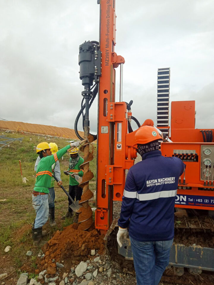 Piling Works of Solar Modules Foundation | MAYON